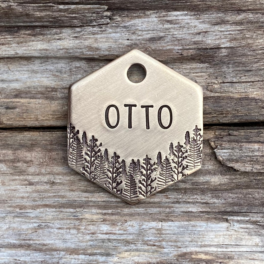 Dog Tag, Dog Tag for Dogs, Pet ID Tag, Trees Dog Tag, Dog ID Tag ...