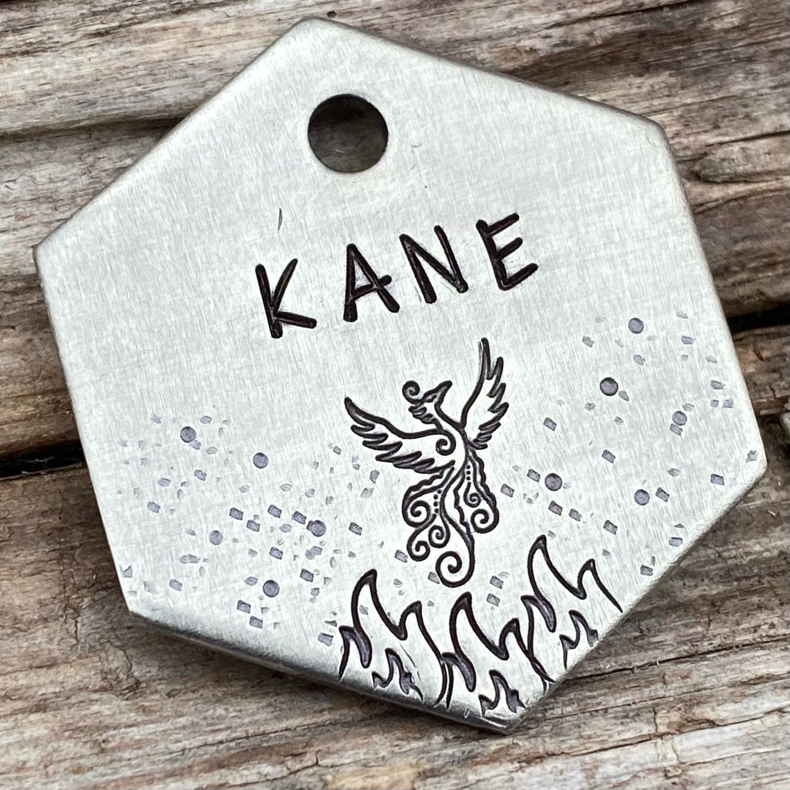 Dog Tag Dog Tag for Dogs Dog Tags Rising Phoenix Pet ID | Etsy