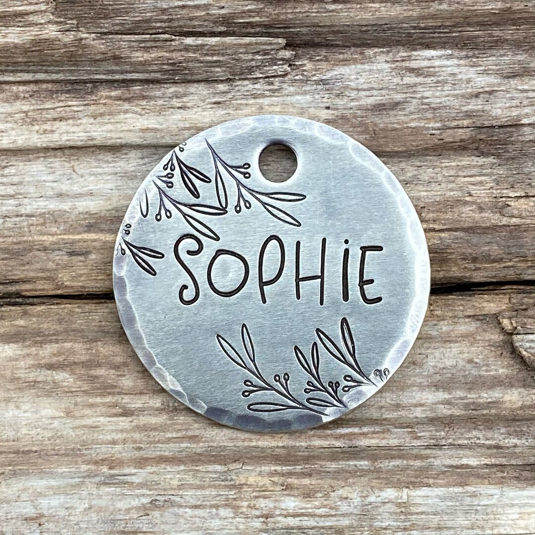 Dog Tags for Dogs, Wild Ferns, Dog Tag, Dog Tags, Dog ID, Pet Id Tag ...