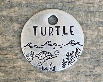 Turtle Name Tag - Etsy