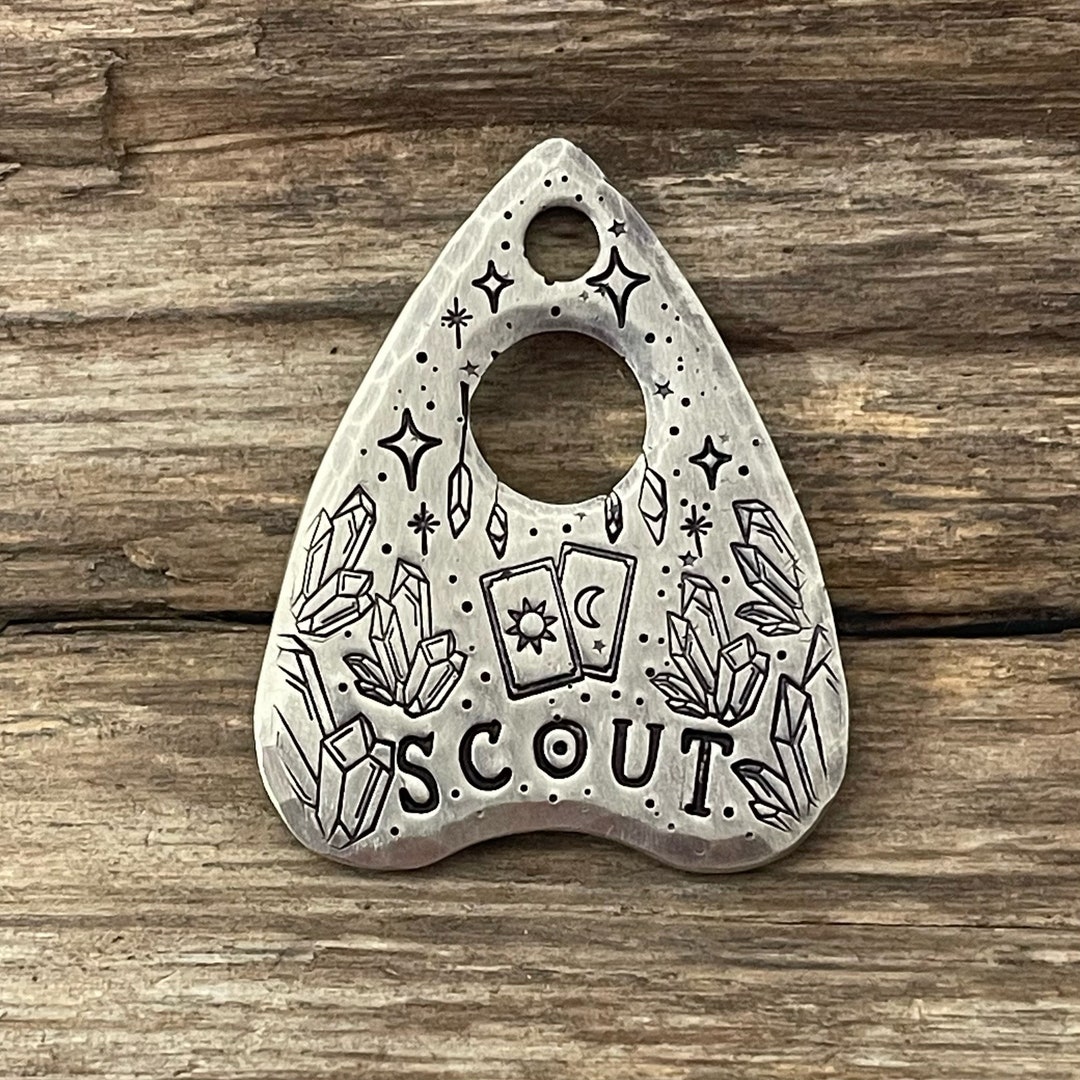 Planchette Dog Tag, Pet ID, Dog Tag for Dogs, Collar Tag, Sparkly ...