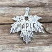Pet Id Tag, Dog Tag, Dog Tags for Dogs, Maple Leaf, Twilight Maple ...