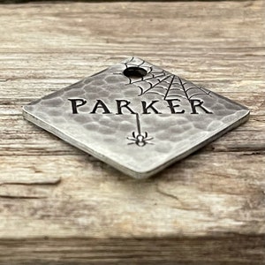 Spider Web Dog Tag, Dog Tags for Dogs, Dog Tags, the Weaver, Pet Id Tag ...