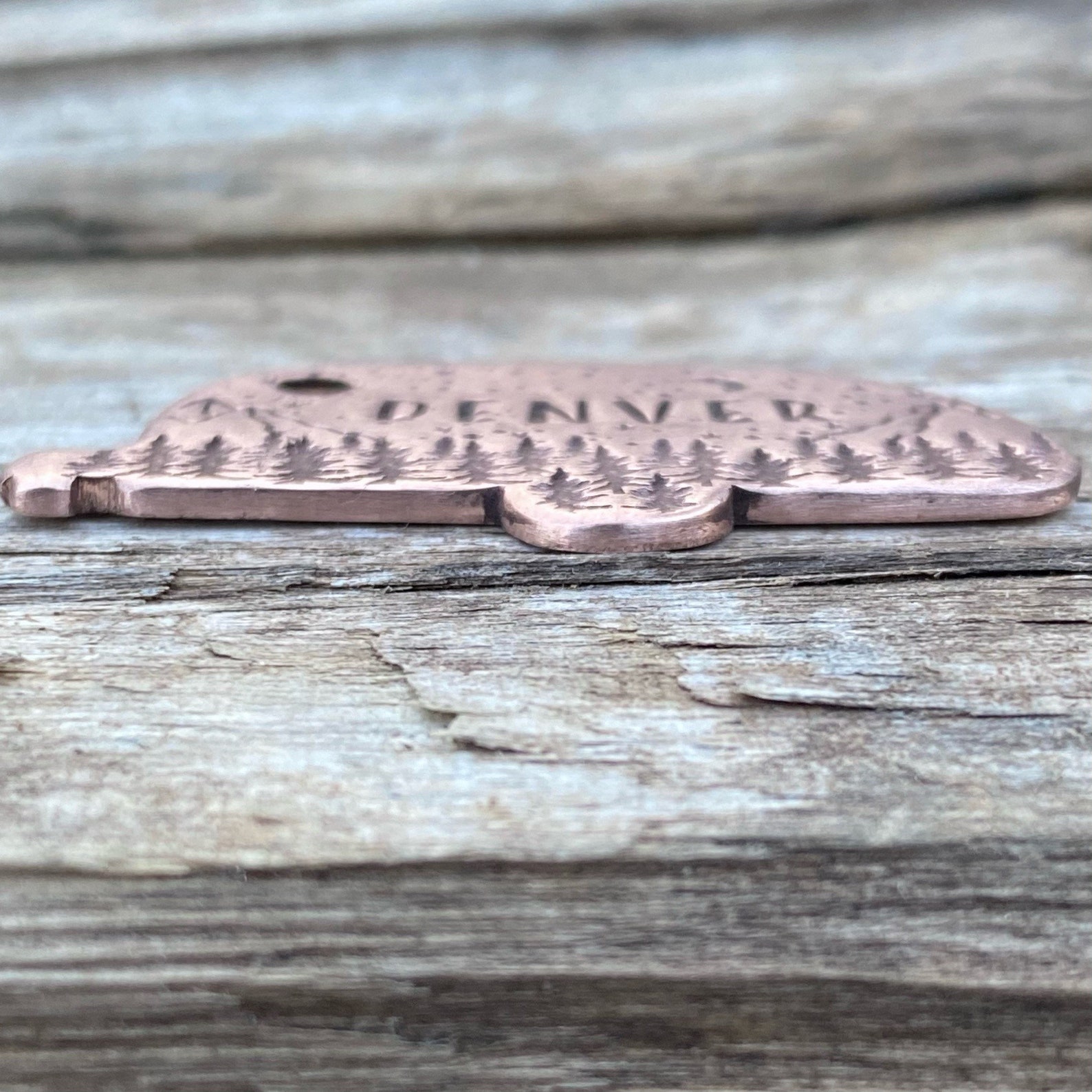 Dog Tag for Dogs, Dog Tags, Trees and Mountains, Personalized Dog Tag ...
