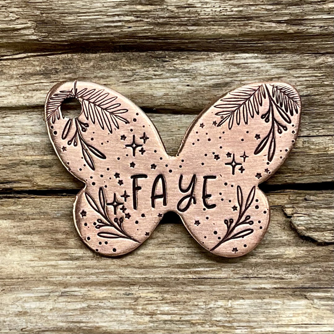 Dog Tag for Dogs, Dog Tag, Butterfly Shaped Dog Tag, Flowers, Stars ...