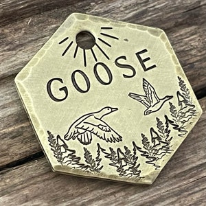 Goose Dog Tag, Dog Tags for Dogs, Pet Id Tag, Personalized, Custom ID ...