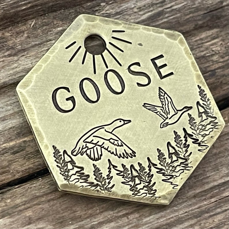 Goose Dog Tag Dog Tags for Dogs Pet Id Tag Personalized - Etsy