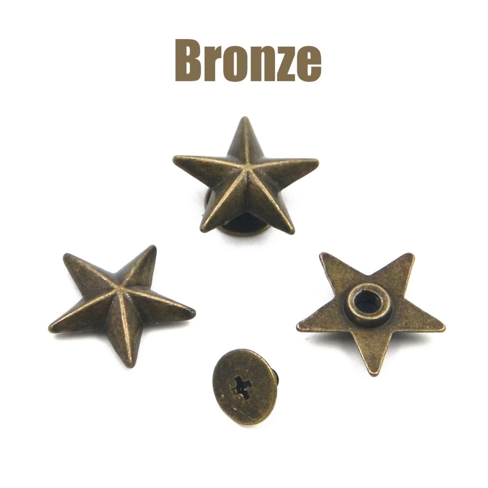 Brass Rivet With Star at Dina Mcalpin blog
