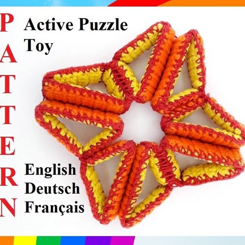 Crochet Pattern Active Puzzle Toy Fidget Sensory Toy Pattern - Etsy
