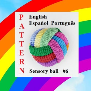 Crochet Patterns Set Sensory Ball, 6 in 1 Crochet Pattern Bundle ...