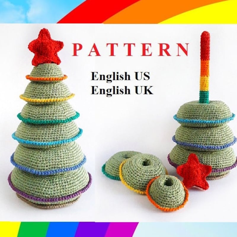Crochet Stacking Toy - Etsy