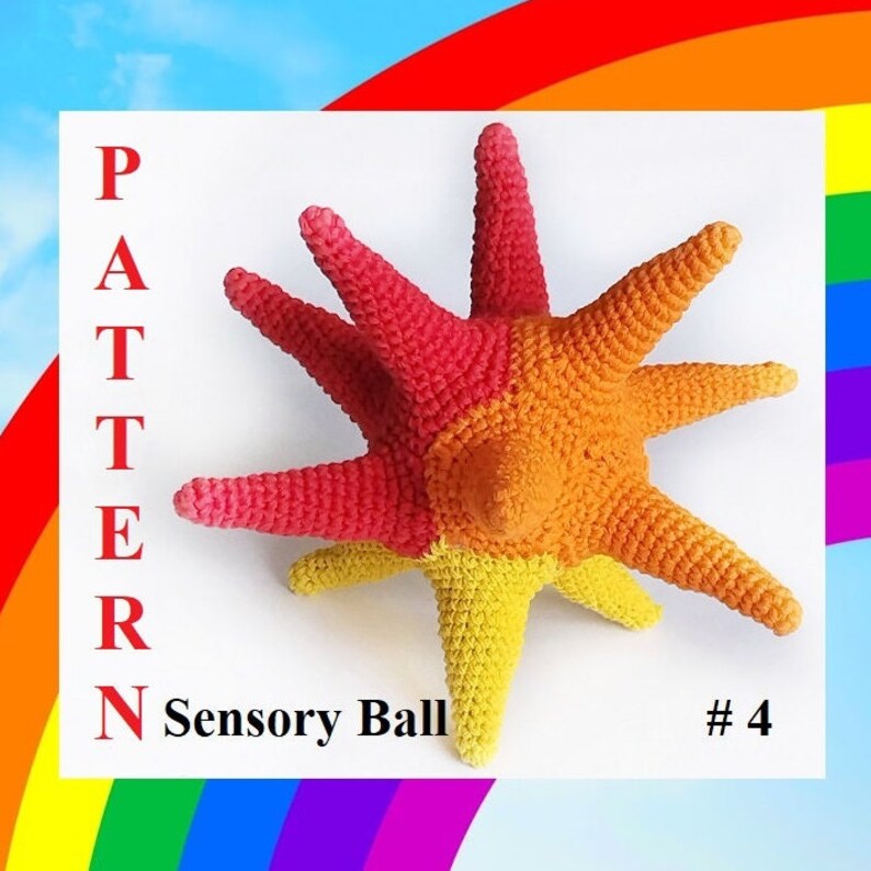 Crochet Patterns Set Sensory Ball, 6 in 1 Crochet Pattern Bundle ...