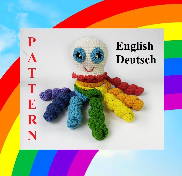 Crochet Pattern Stacking Jellyfish Montessori Autistic Toys for Toddler ...