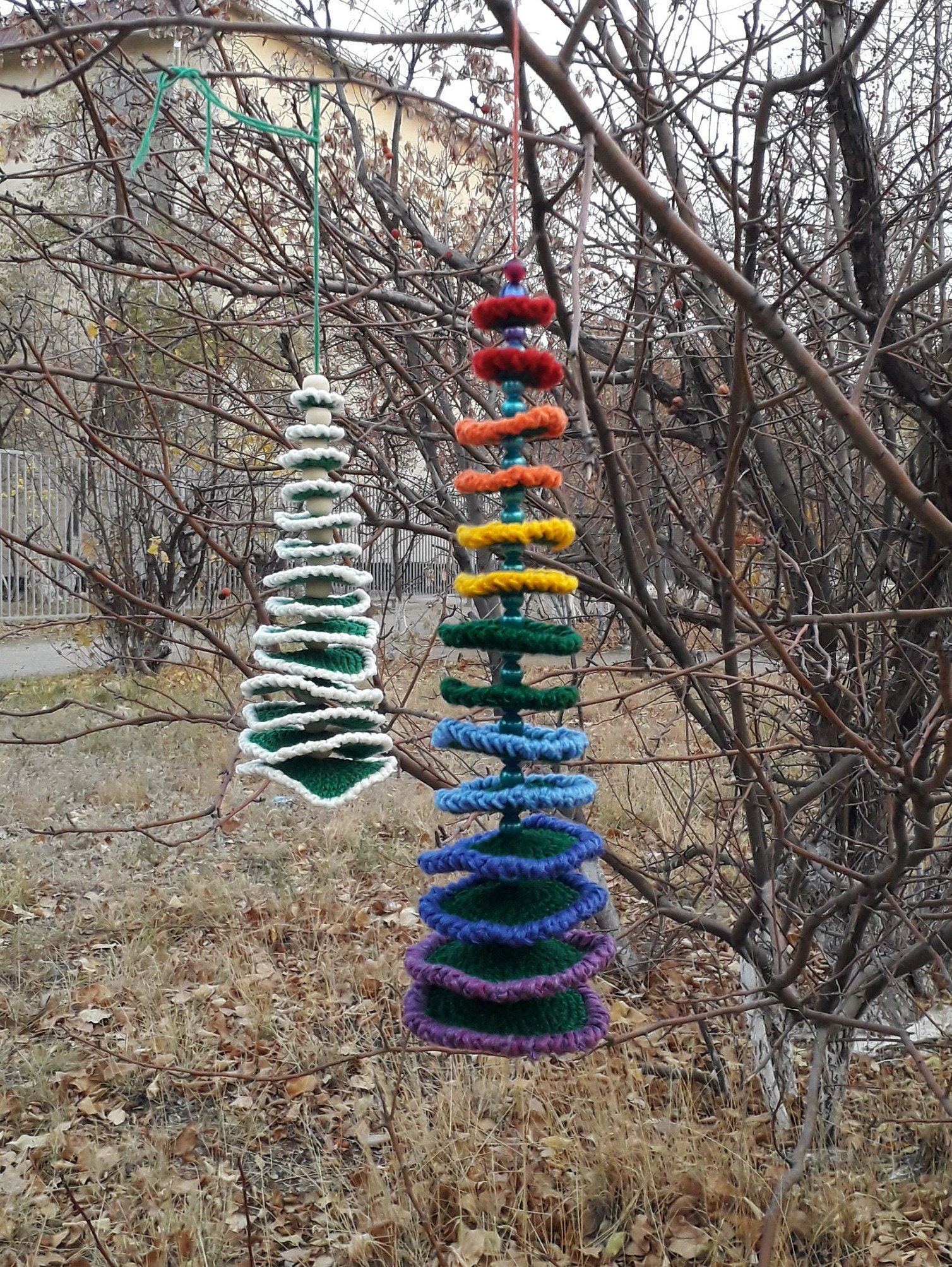 Crochet Pattern Christmas Tree , Christmas Decor Wind Spinner , New ...