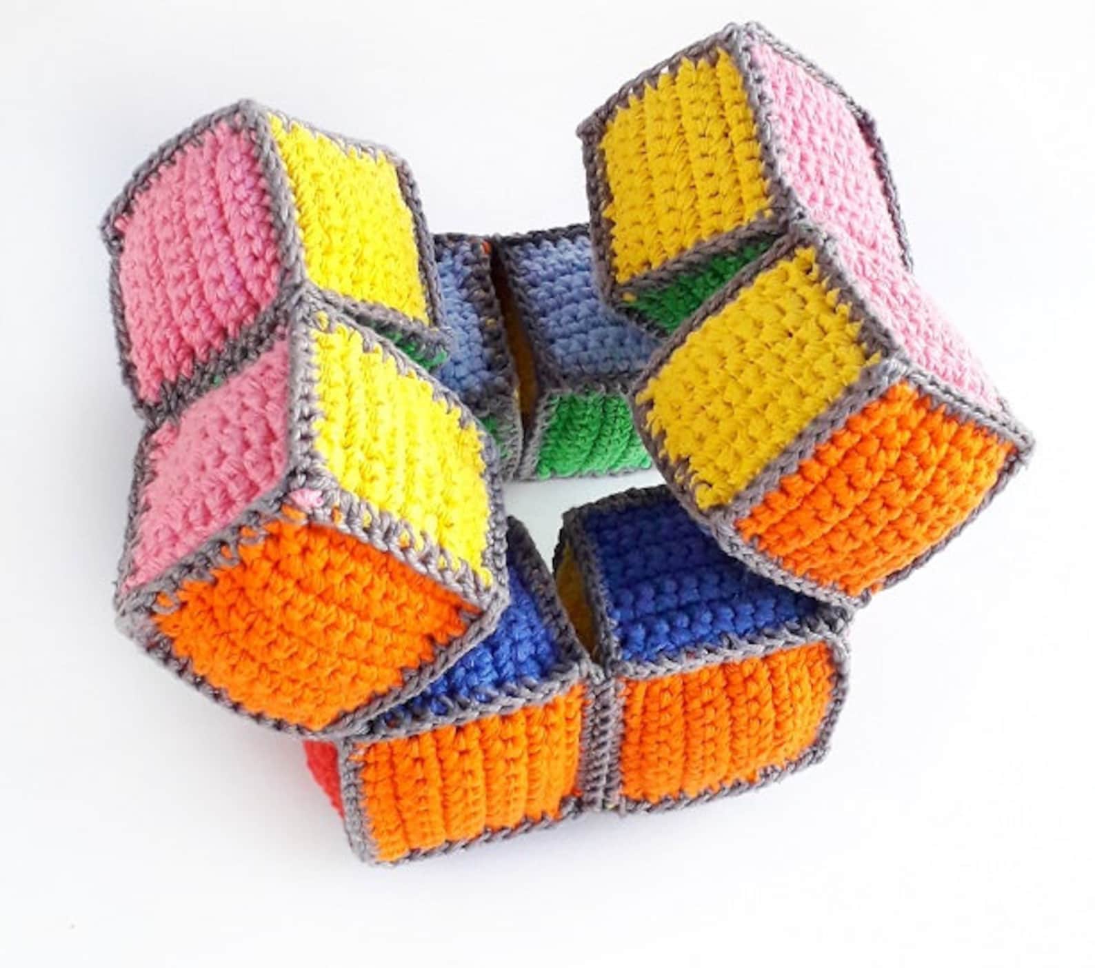 Crochet Pattern Montessori Infinity Cube Fidget Toy Crochet Pattern ...