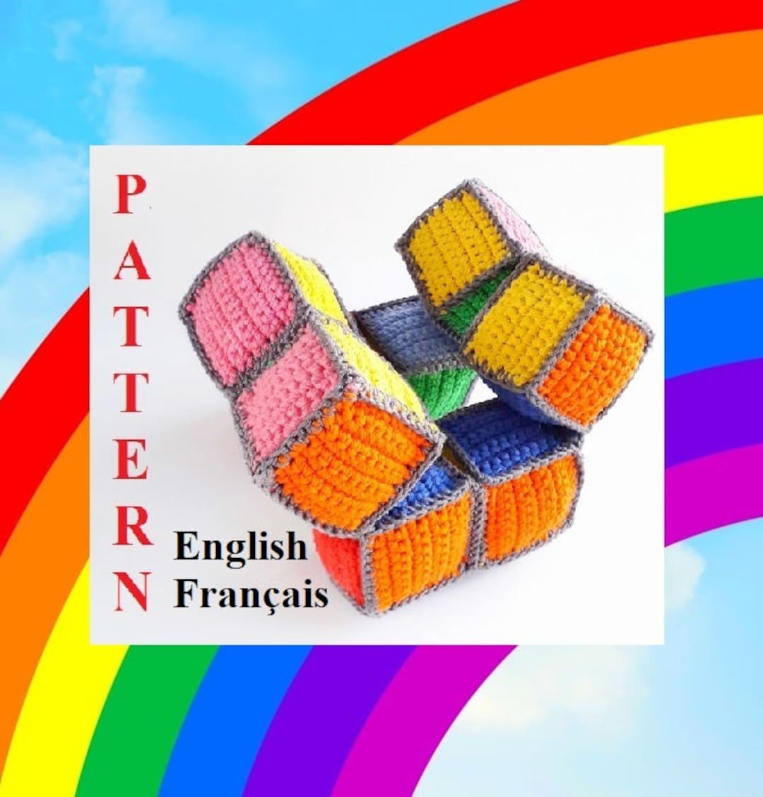 Crochet Pattern Montessori Infinity Cube Fidget Toy Crochet Pattern ...
