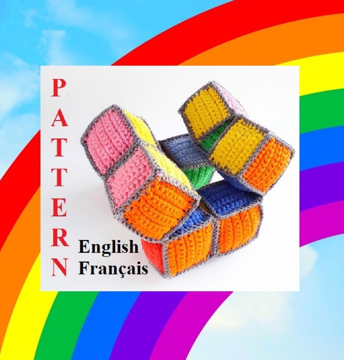 Crochet Pattern Montessori Infinity Cube Fidget Toy Crochet - Etsy