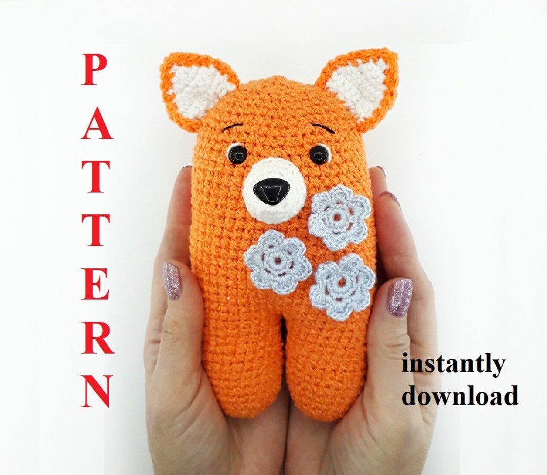 Crochet Pattern Soft Toy Fox Easy Pattern With Photos - Etsy