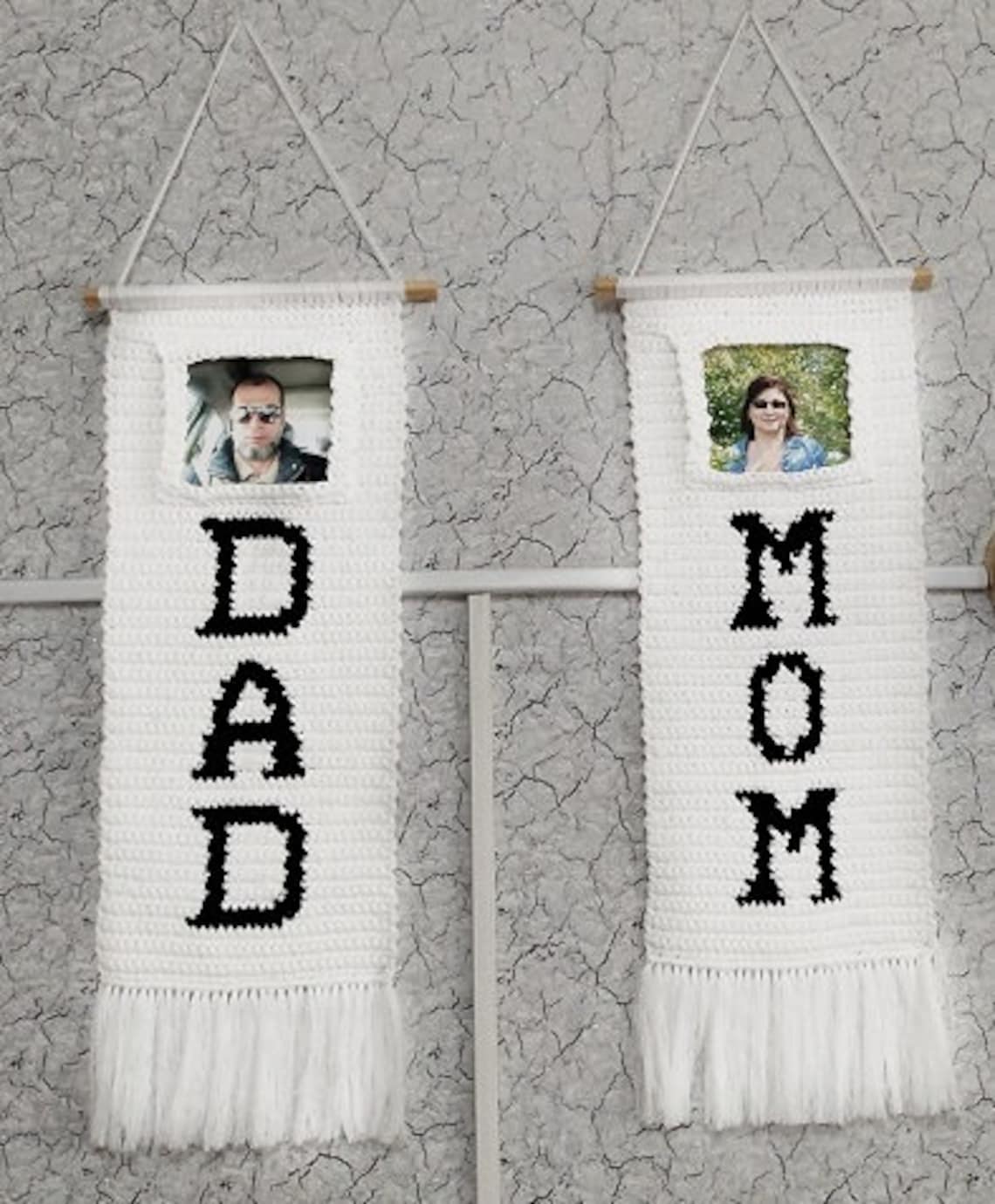 Crochet Pattern Wall Hanging Decor Dad Wall Decor Pattern - Etsy