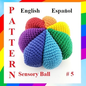 Crochet Patterns Set Sensory Ball, 6 in 1 Crochet Pattern Bundle ...