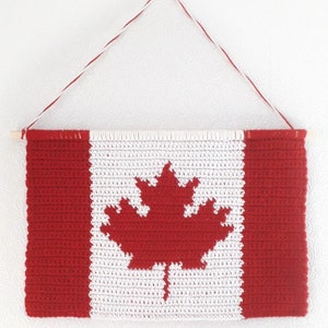 Crochet Pattern Flag of Canada - Wall Hanging Decor Pattern - Etsy Canada