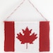 Crochet Pattern Flag of Canada - Wall Hanging Decor Pattern - Etsy Canada