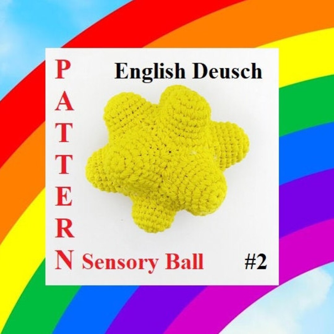 Crochet Pattern Sensory Ball, Montessori Baby Toy, Crochet Pattern Soft ...