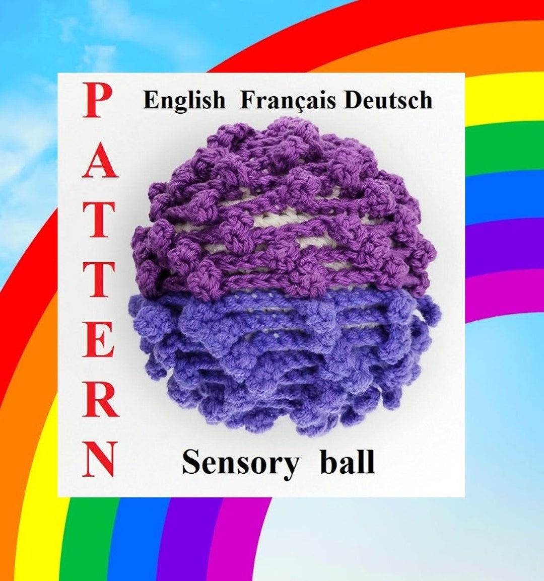 Crochet Pattern Sensory Ball #3 Montessori Baby Toy, Educational Toy - Etsy