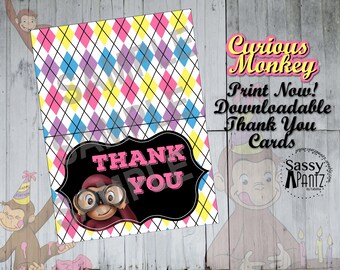 Monkey thank you | Etsy