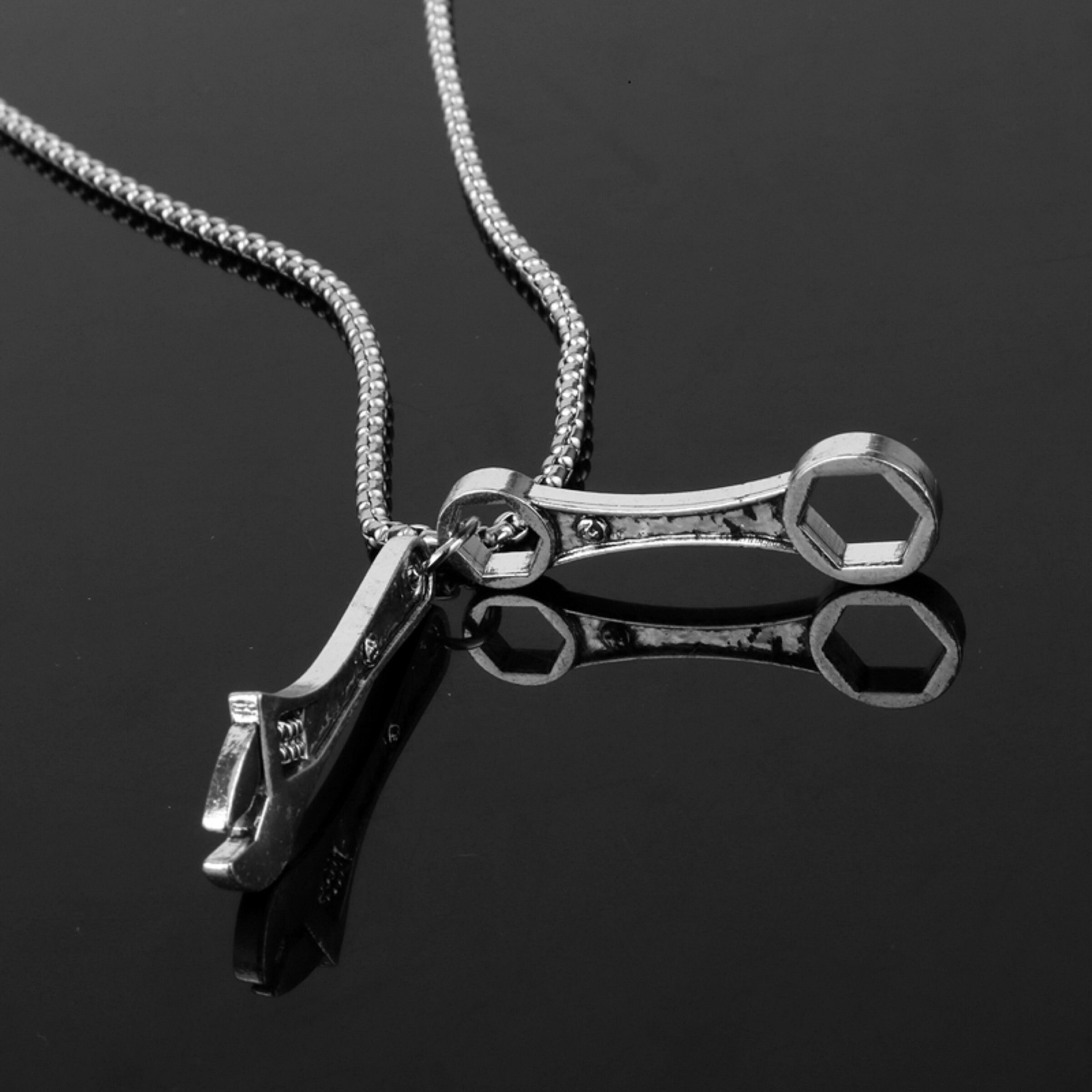 SPANNER WRENCH NECKLACE Pendant Mechanic Tool on 22 - Etsy