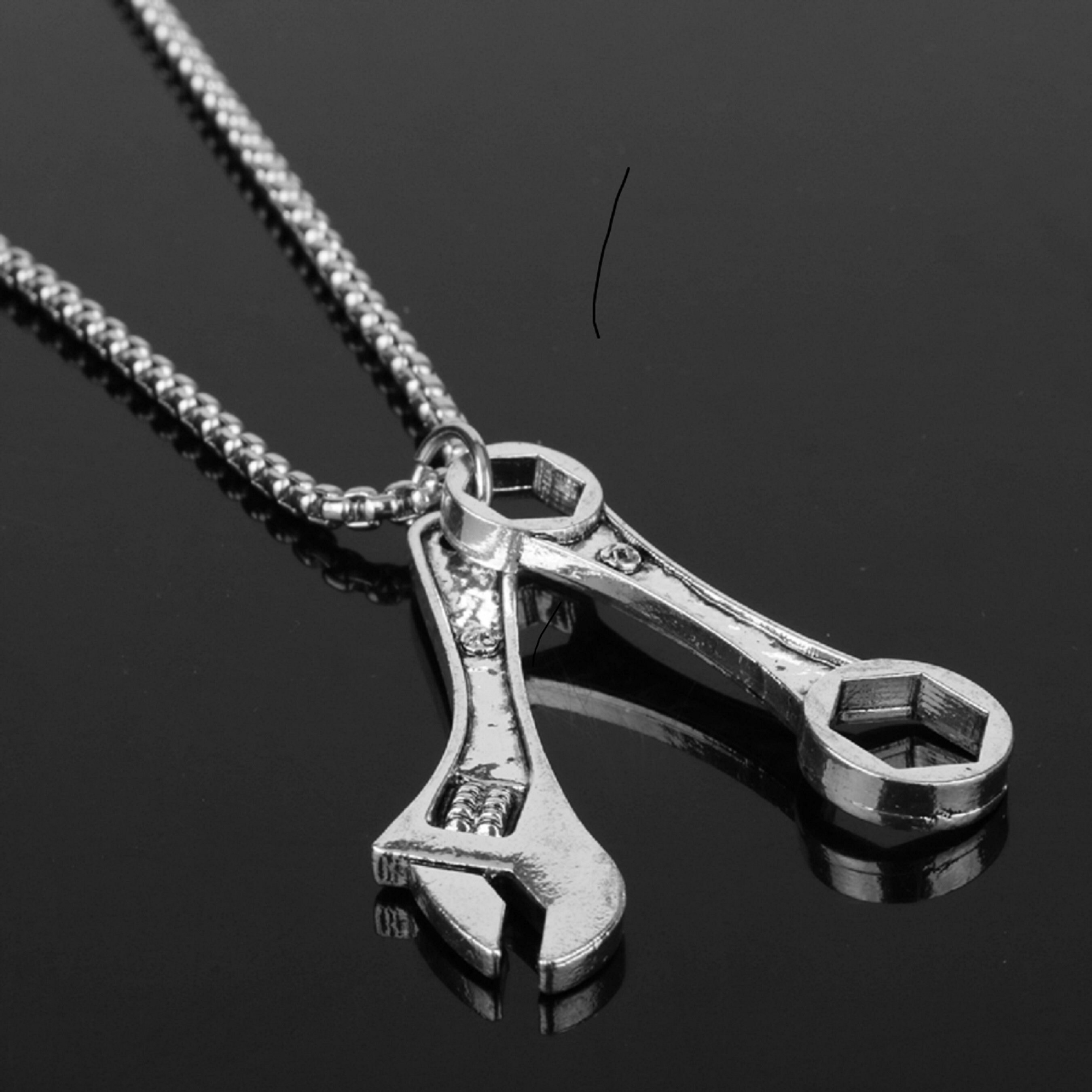 SPANNER WRENCH NECKLACE Pendant Mechanic Tool on 22 Chain - Etsy
