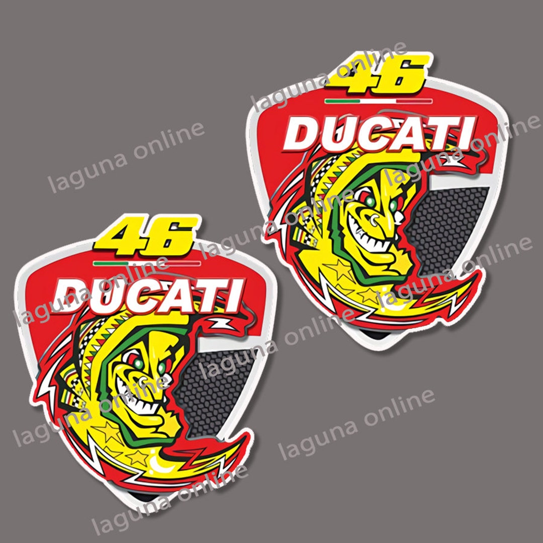 Ducati Vr46 Rossi Logo Gloss Weatherproof Decal Sticker - Etsy