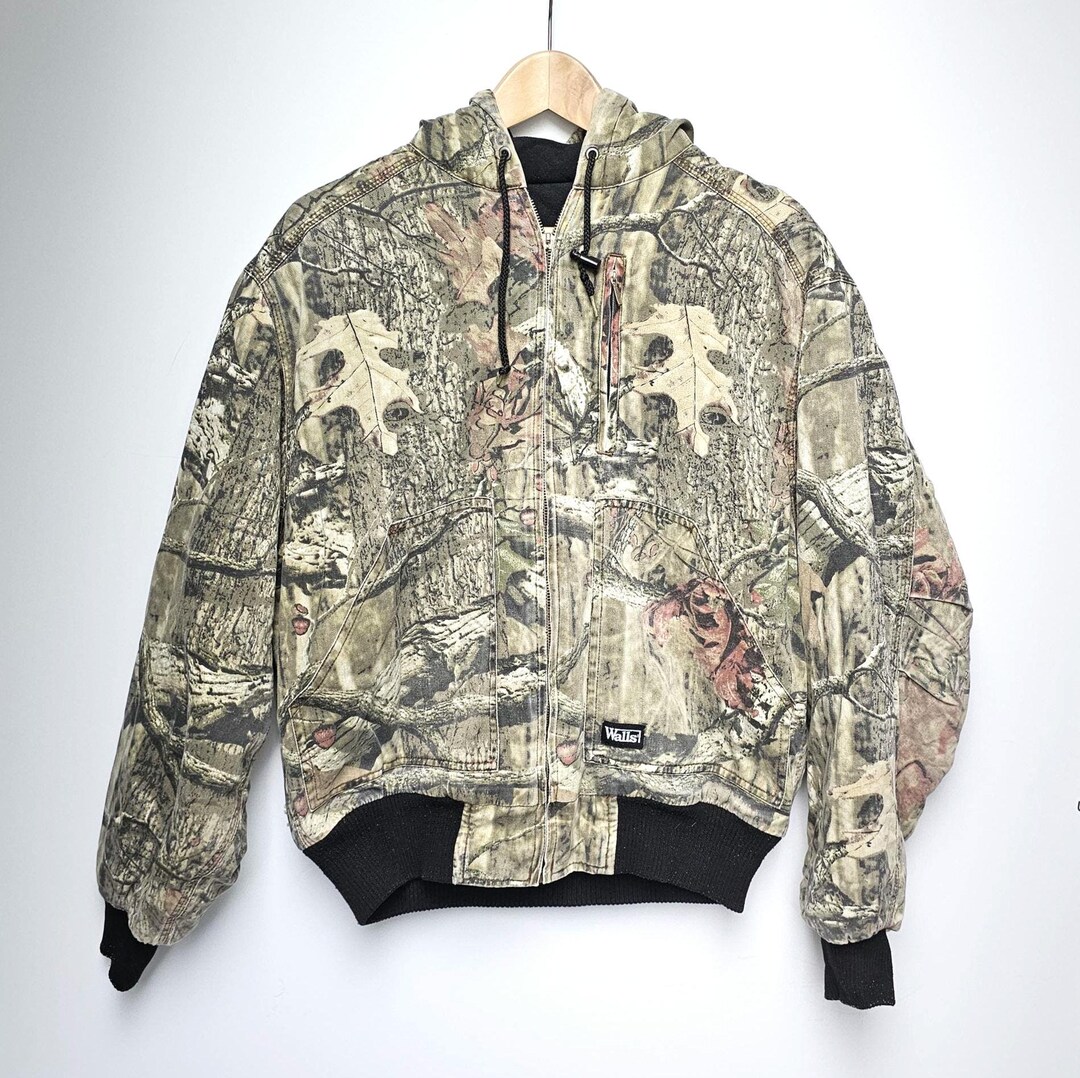 Vintage BREAKUP Infinity CAMO Cotton Padded WALLS Workwear Zip up ...