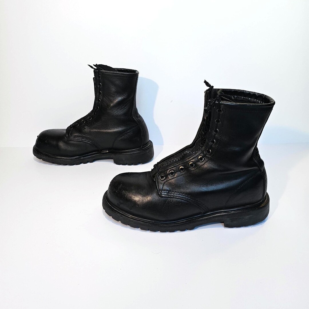 Vintage RED WING Zipper STEEL Toe Fire Boots Men's 8.5 - Etsy