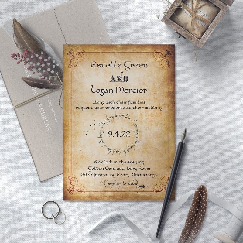 Medieval Scroll Invitation - Etsy