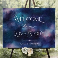 Cosmic Welcome Sign, Zodiac Astronomy Sign, Galactic Welcome, Space ...