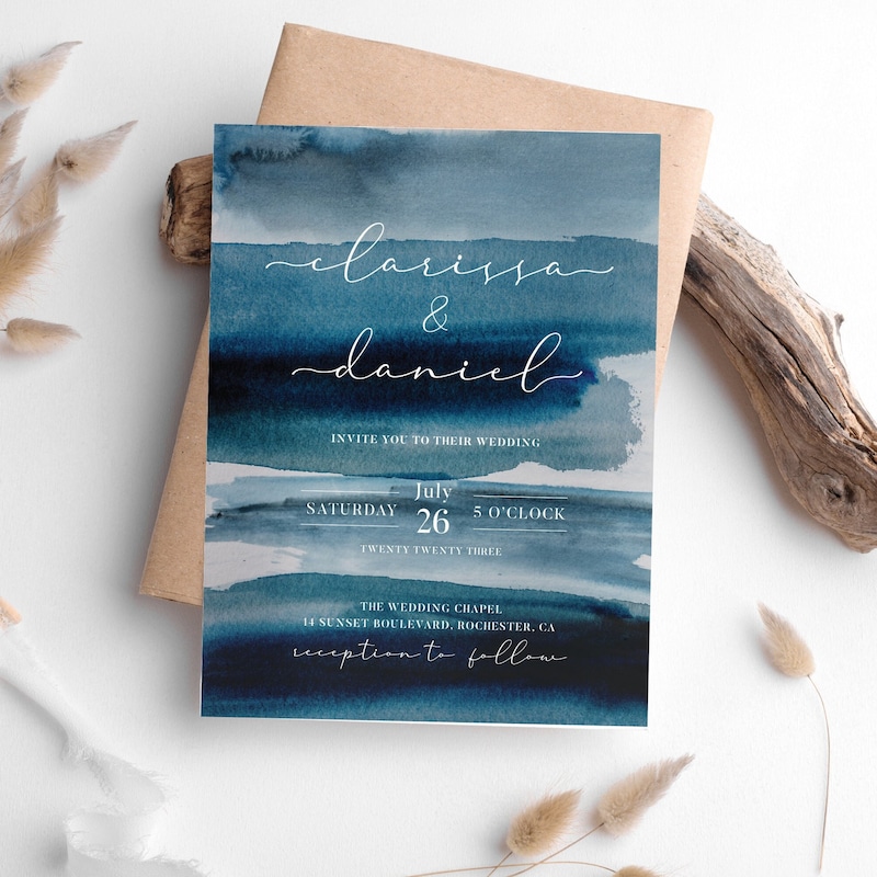 Ocean Invitation - Etsy