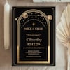 Caspian Wedding Invitation, Ocean Blue Invitation, Blue Watercolor ...