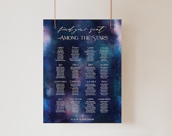 Zodiac Seating Chart - Etsy