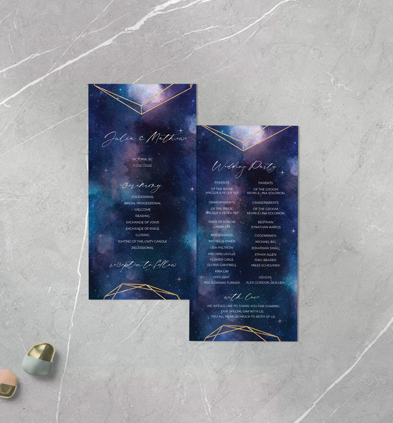Cosmic Wedding Bundle Galactic Wedding Décor Space Wedding - Etsy