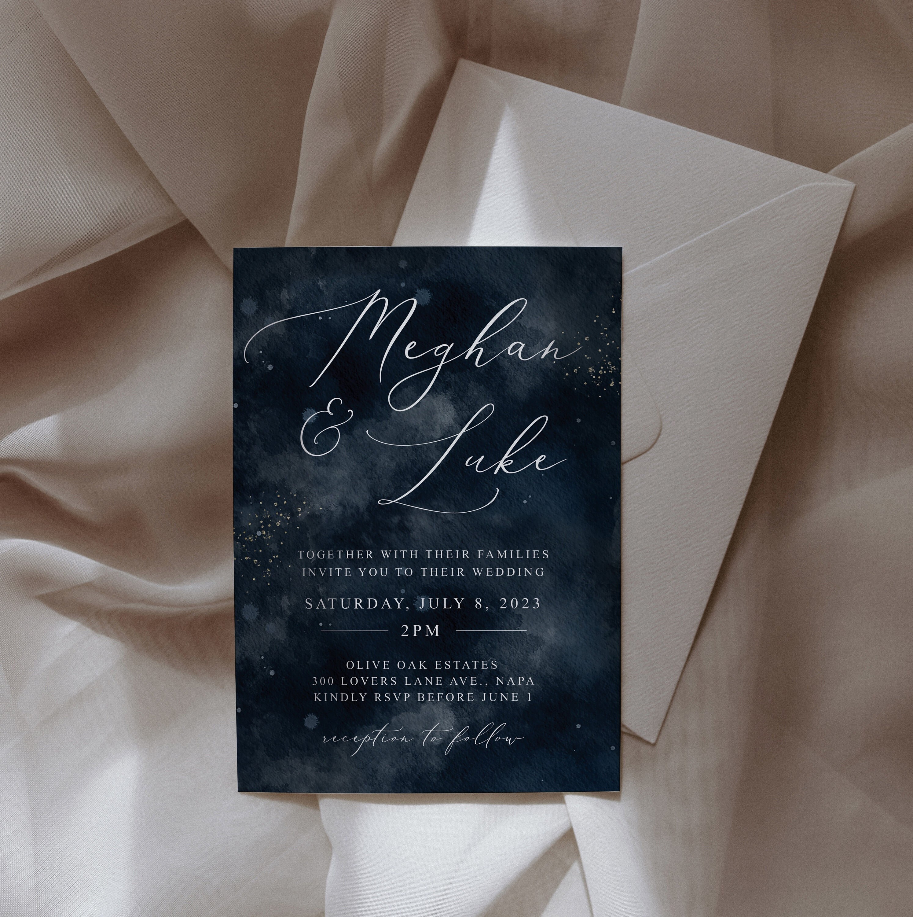 Celestial Zodiac Wedding Invitation Astrology Constellations - Etsy