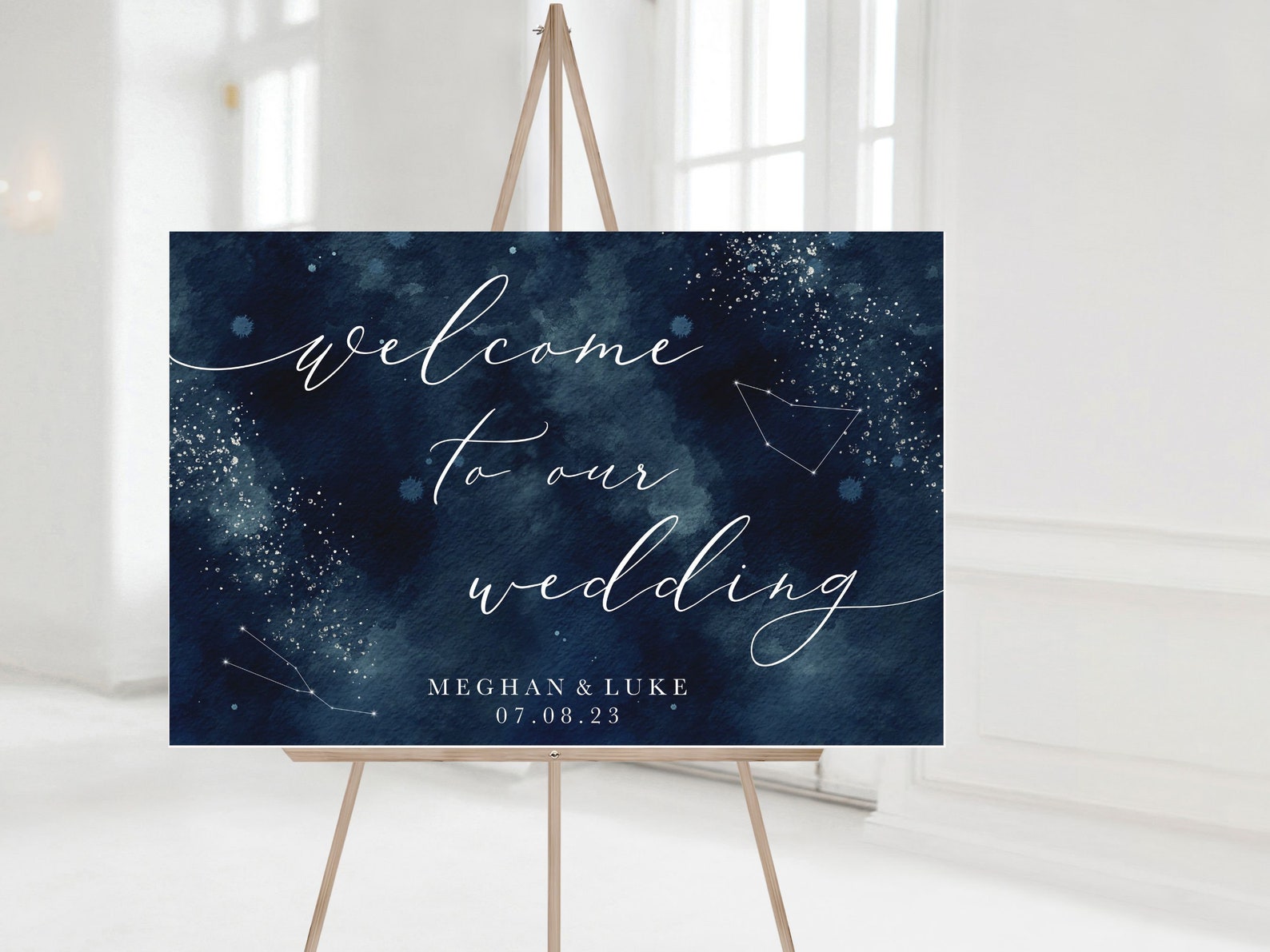 Celestial Zodiac Welcome Sign, Wedding Sign, Astrology Welcome Sign ...