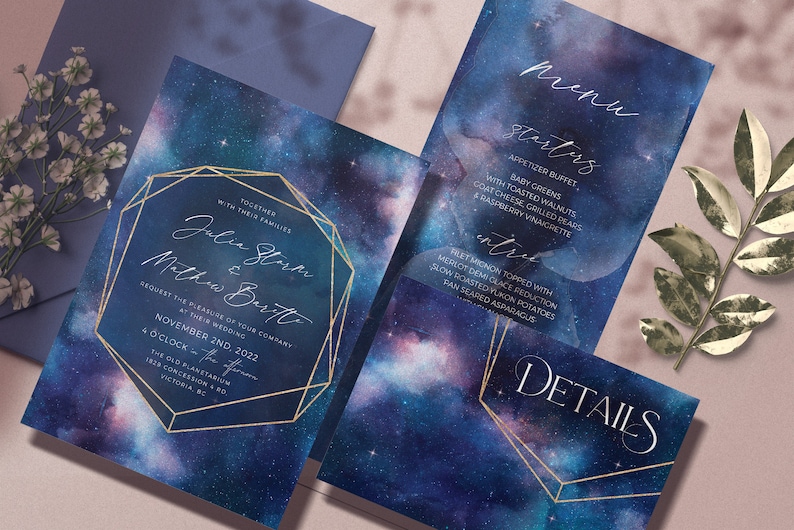 Cosmic Wedding Bundle Galactic Wedding Décor Space Wedding - Etsy