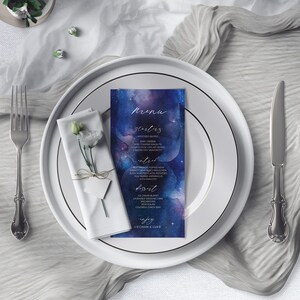 Cosmic Menu, Galaxy Theme Dinner Menu, Celestial Menu, Starry Night ...