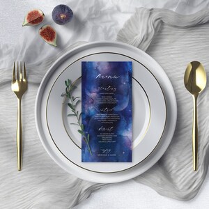 Cosmic Menu, Galaxy Theme Dinner Menu, Celestial Menu, Starry Night ...
