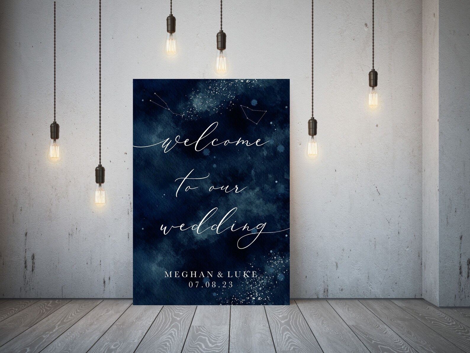 Celestial Zodiac Welcome Sign, Wedding Sign, Astrology Welcome Sign ...