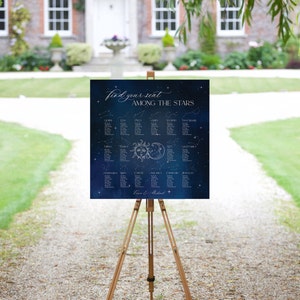Celestial Zodiac Seating Plan, Sun and Moon, Sol & Luna, Wedding ...