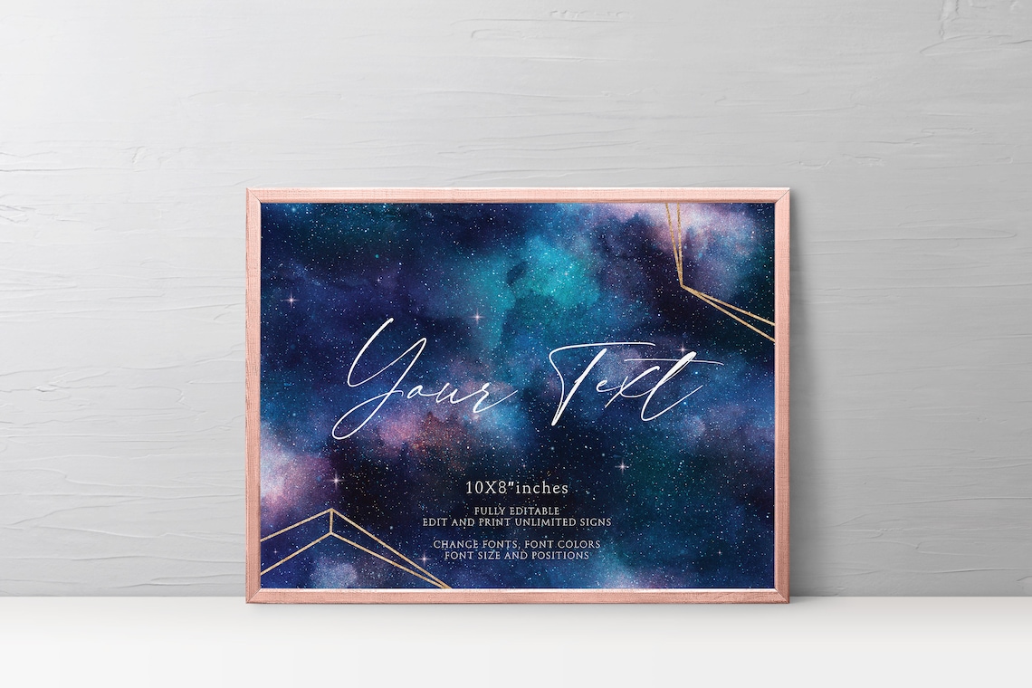Cosmic Wedding Bundle, Galactic Wedding Décor, Space Wedding Theme ...