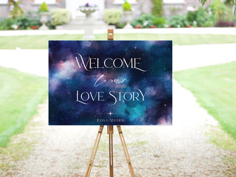 Cosmic Welcome Sign, Zodiac Astronomy Sign, Galactic Welcome, Space ...