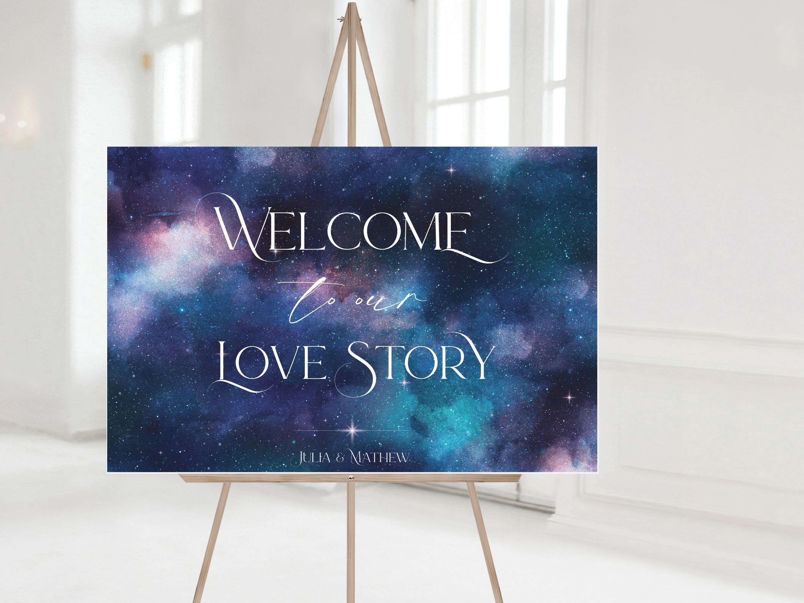 Cosmic Welcome Sign, Zodiac Astronomy Sign, Galactic Welcome, Space ...